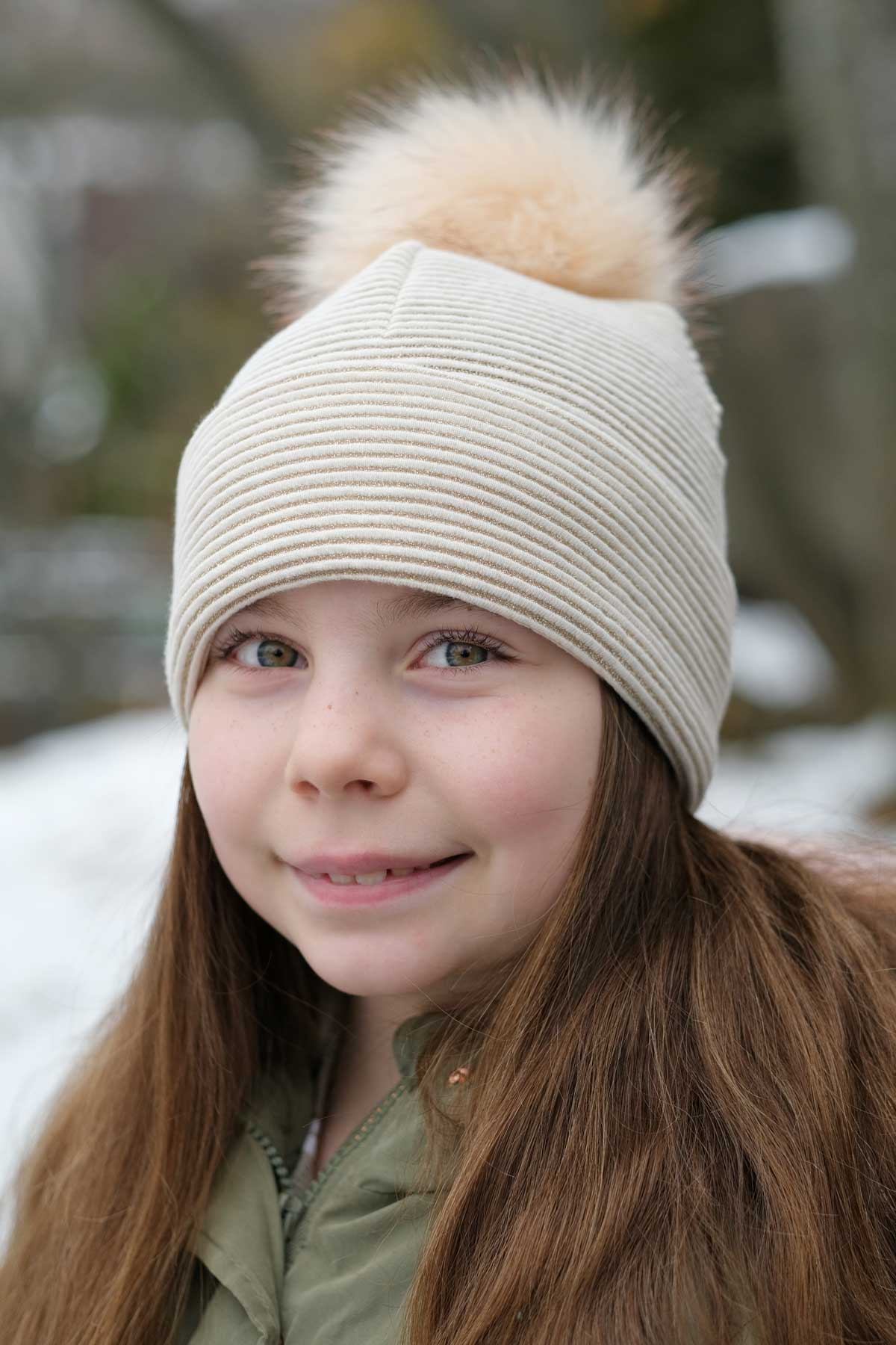 Rossey Satin Lined Pom Pom Beanie – Petite Stitchery
