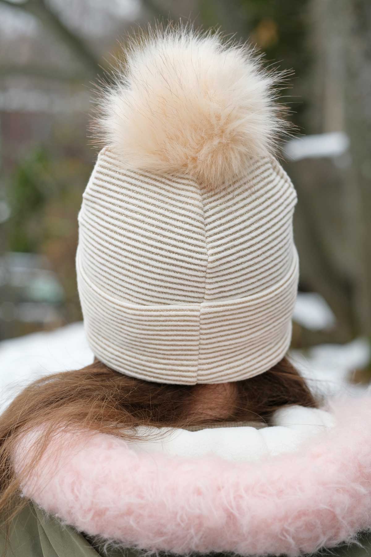 Rossey Satin Lined Pom Pom Beanie – Petite Stitchery