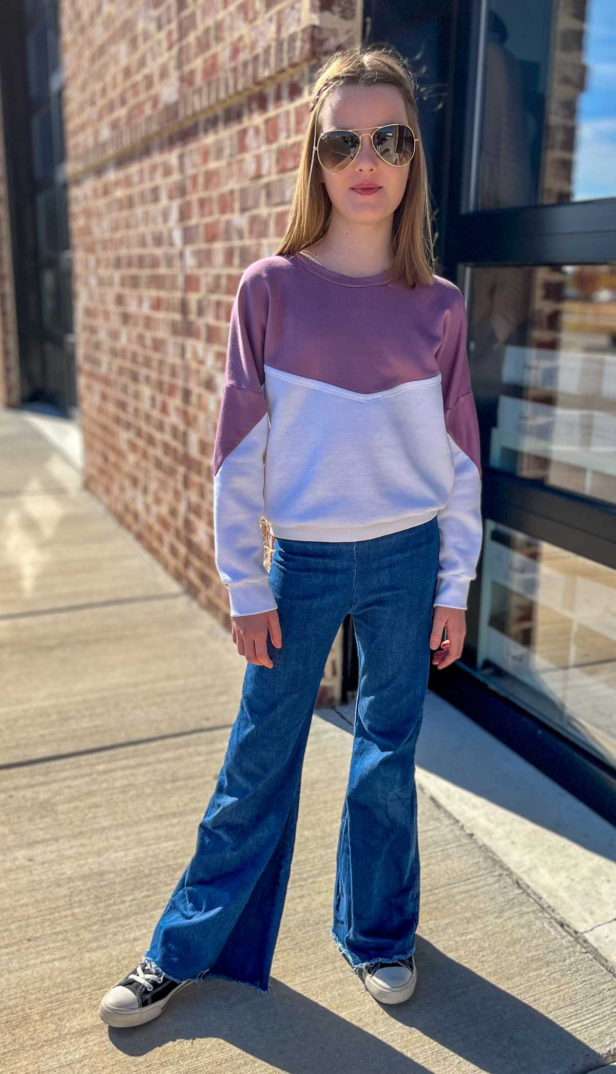 Kids Xoe Colorblock Crop & Top – Petite Stitchery