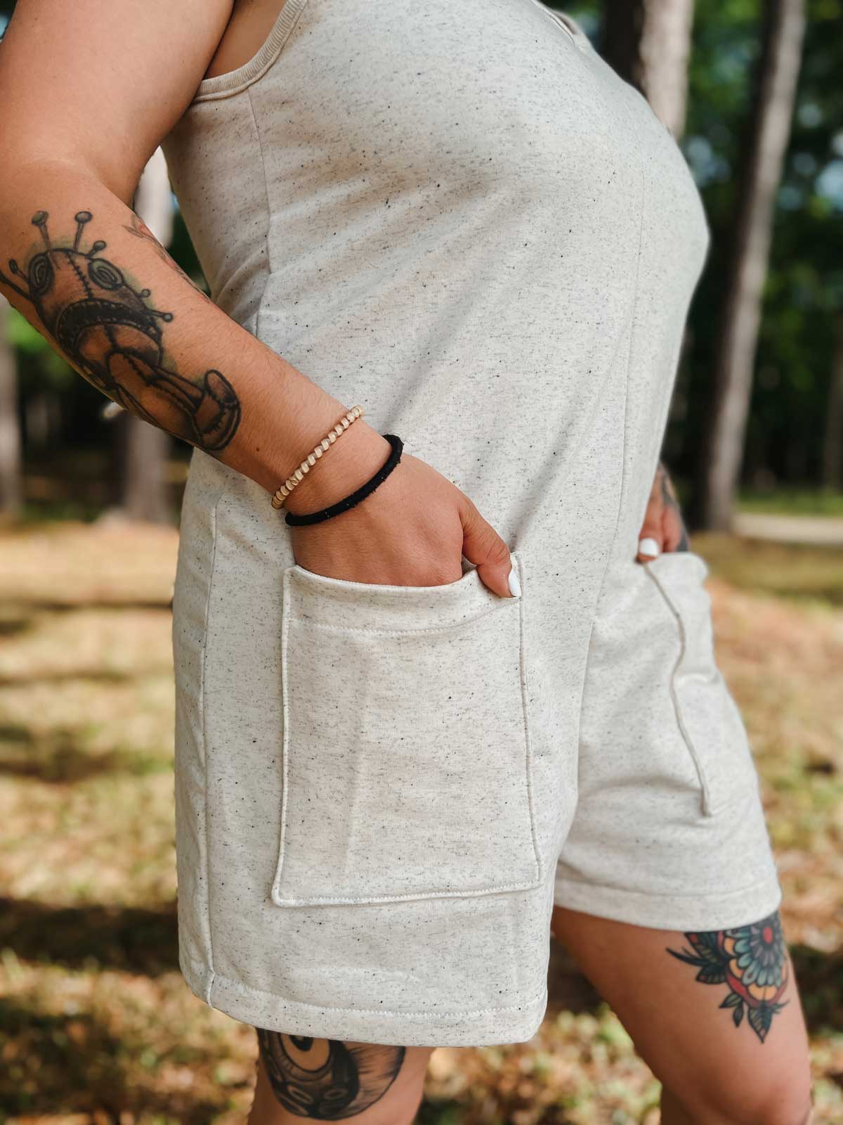 Adult Ryan Open Back Romper – Petite Stitchery