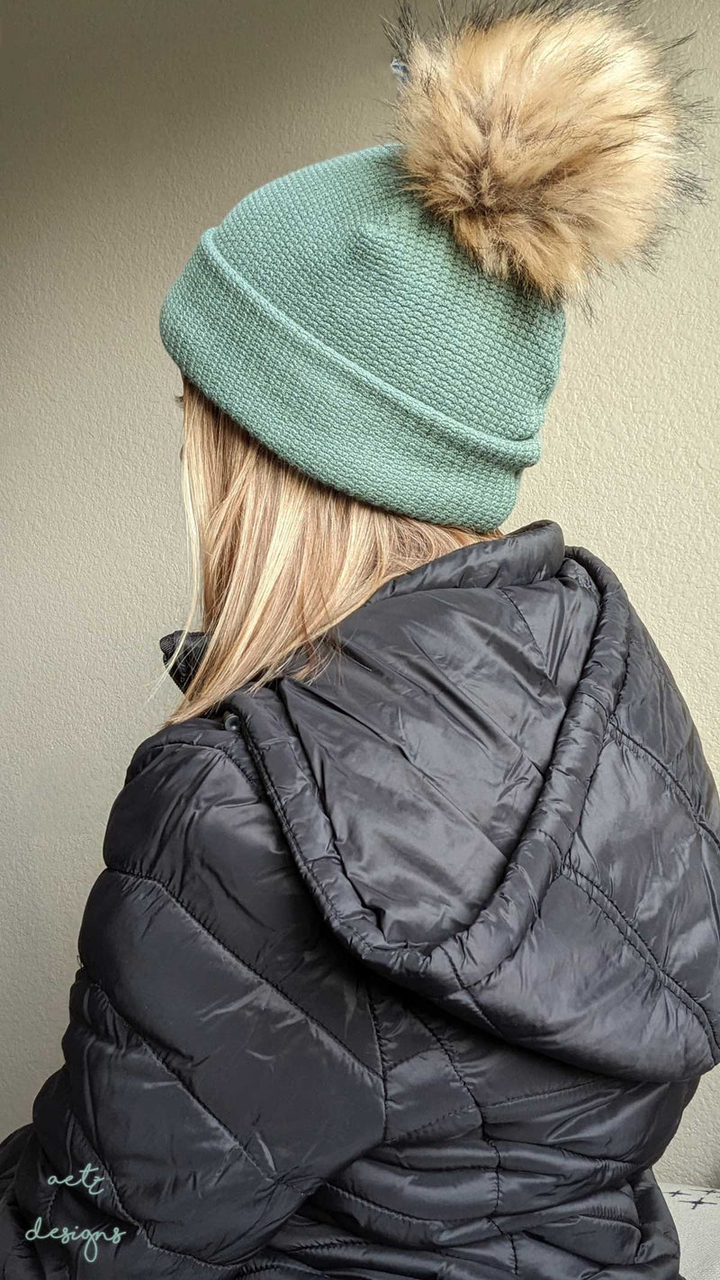 Rossey Satin Lined Pom Pom Beanie – Petite Stitchery