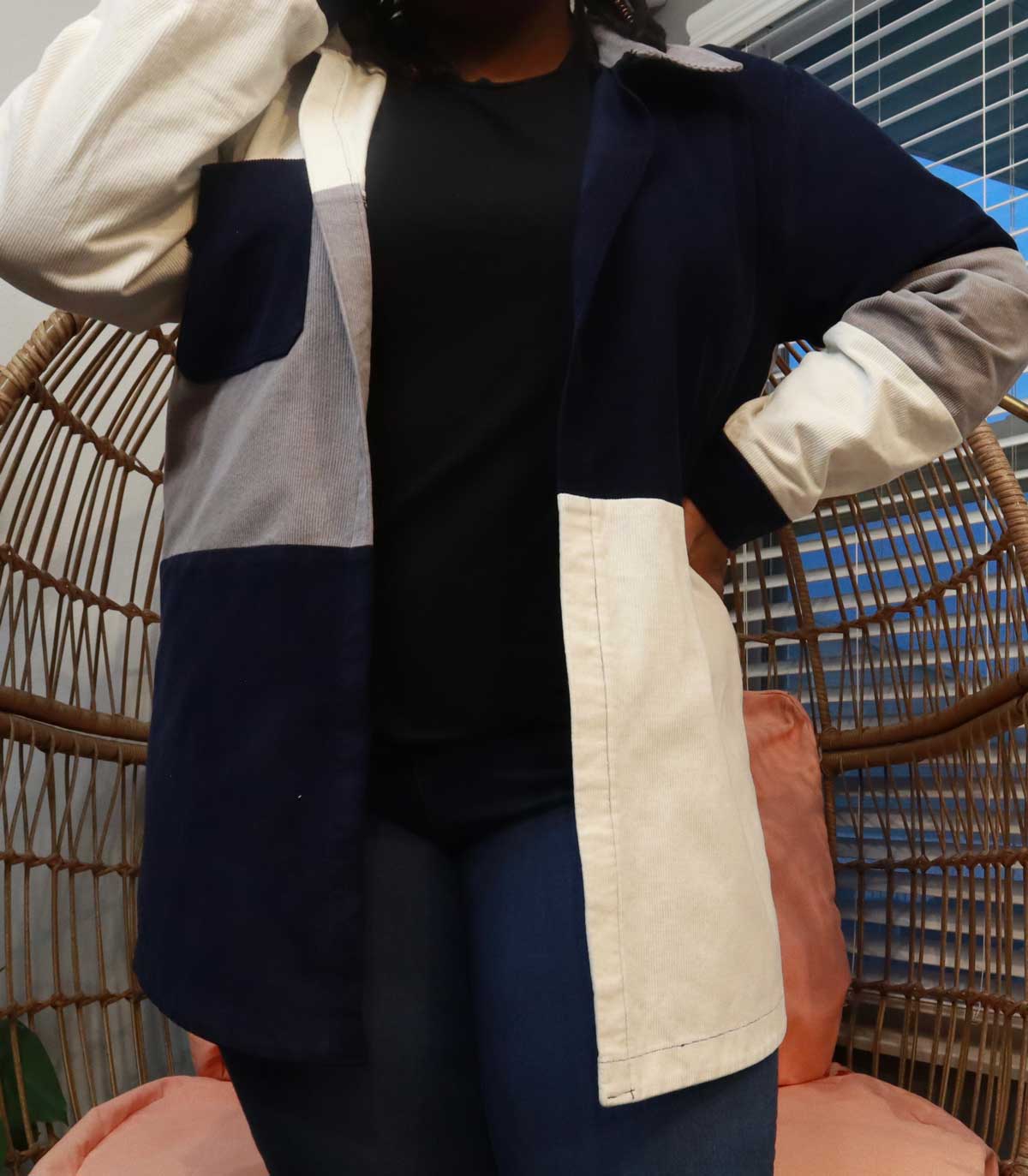 Adult Clay Colorblock Jacket – Petite Stitchery